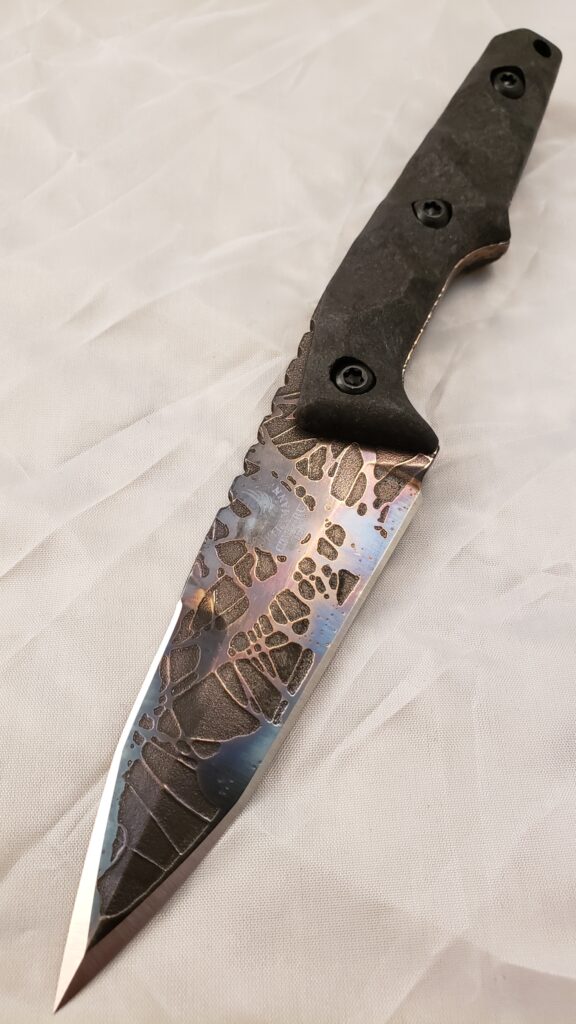 Custom Acid Etched Thick Huginn Dagger with Spectral Patina CPM CRU ...