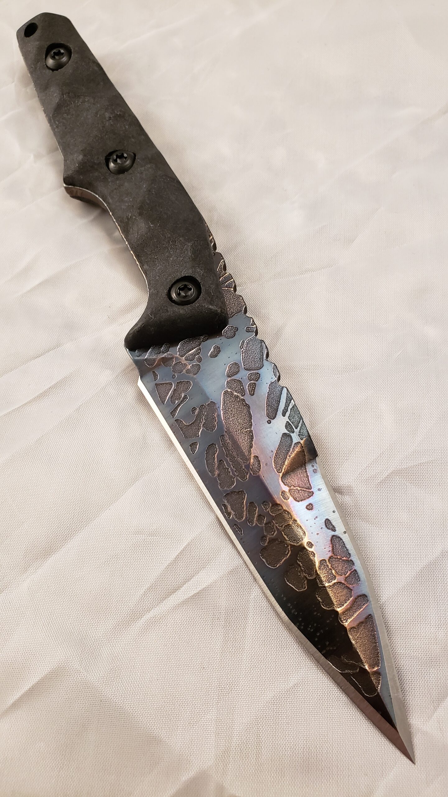 Custom Acid Etched Thick Huginn Dagger with Spectral Patina CPM CRU ...