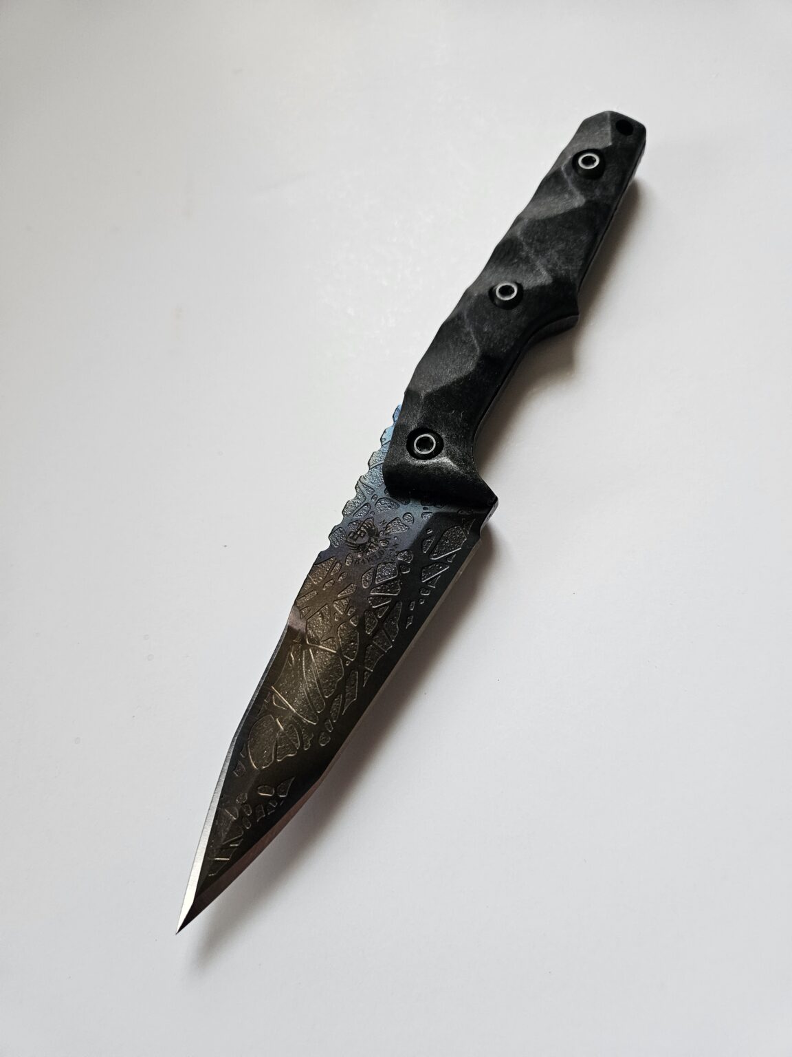 Custom Acid Etched Thick Huginn Dagger with Spectral Patina CPM CRU ...